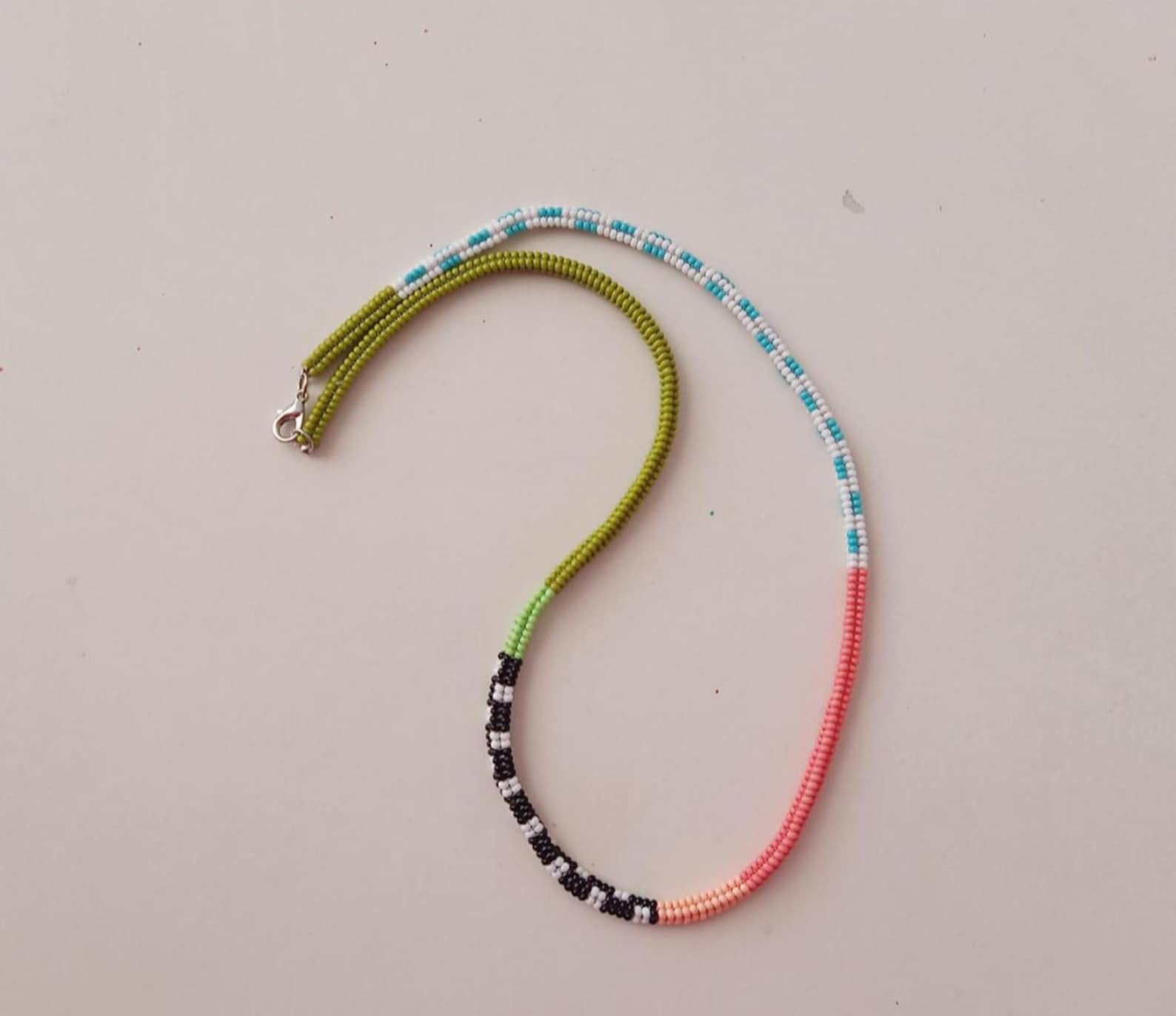 Hand-woven Necklace, Colorful Necklace, Bohemian Necklace, Colorful ...