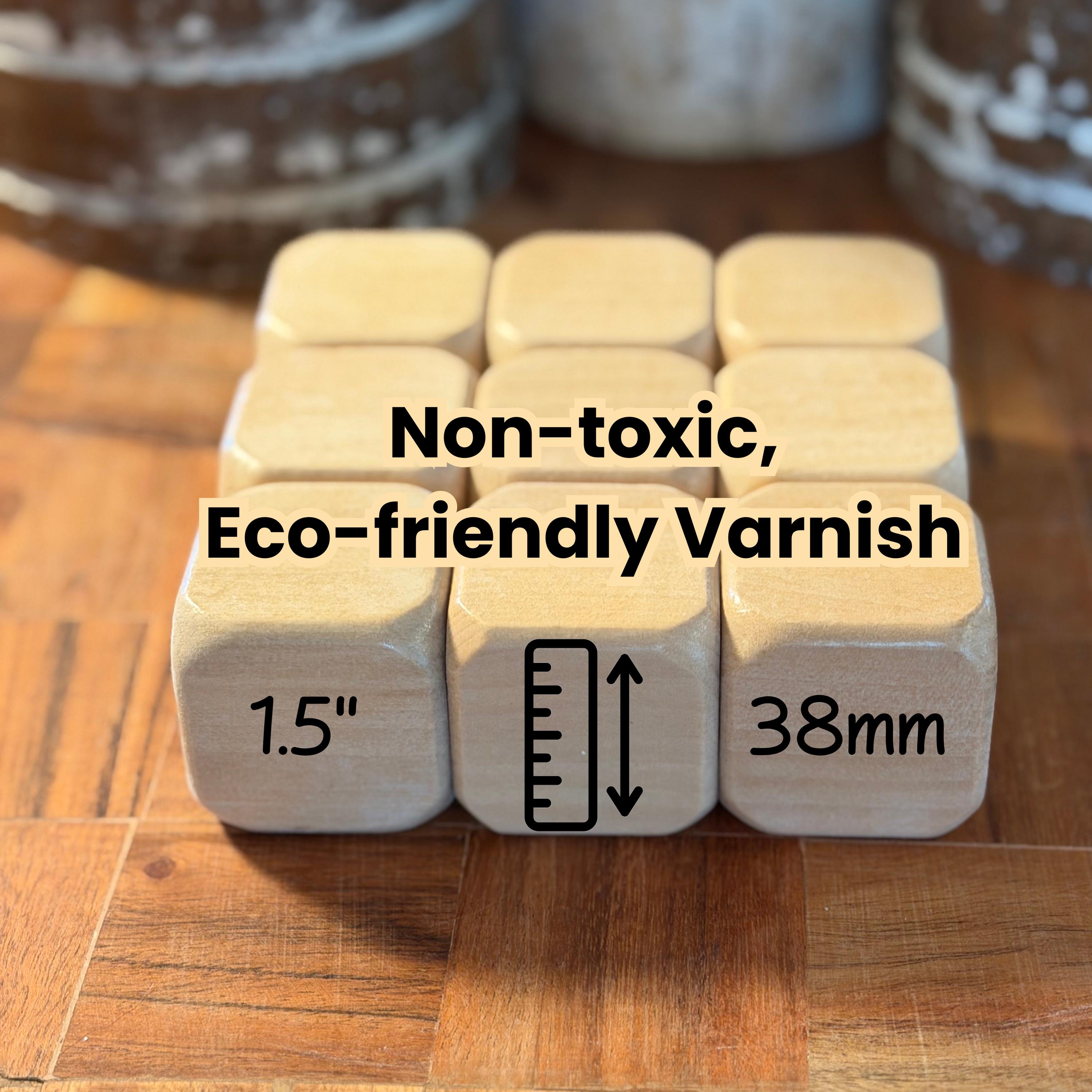 Blank Wooden Blocks for Crafts, Laser Engraving, Painting, Game Making ...
