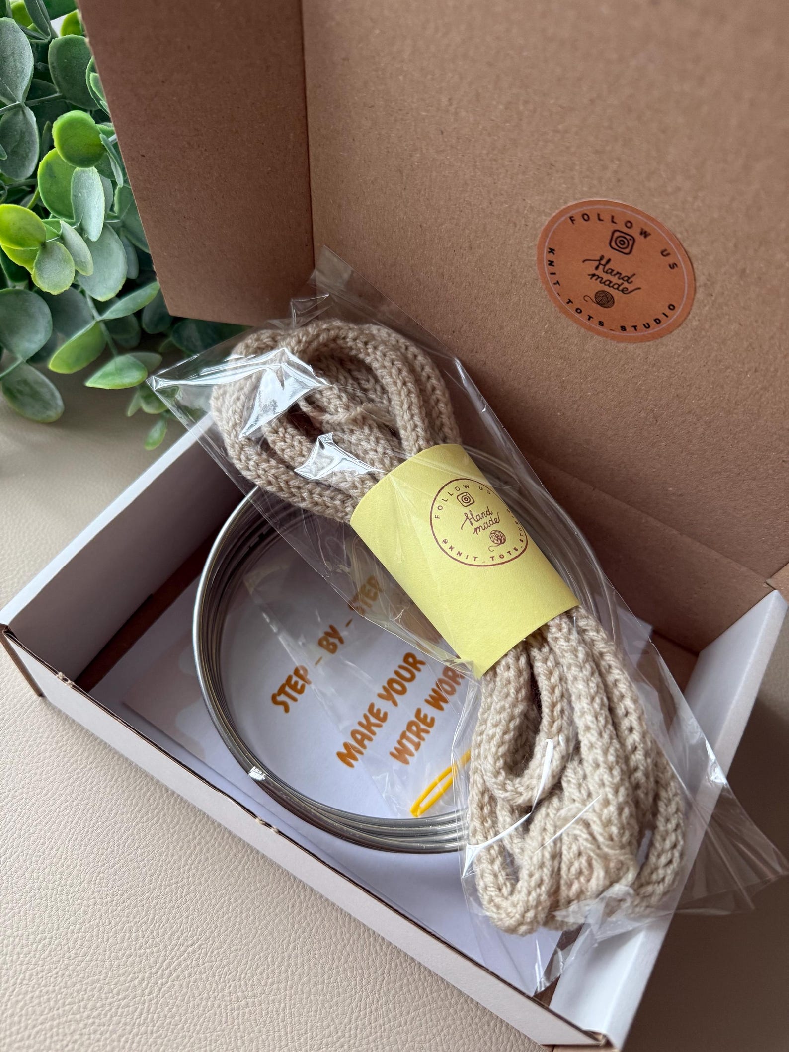 DIY Wire Knitted Word Kit. Hand Knitted I-cord. Make Your Own I-cord ...