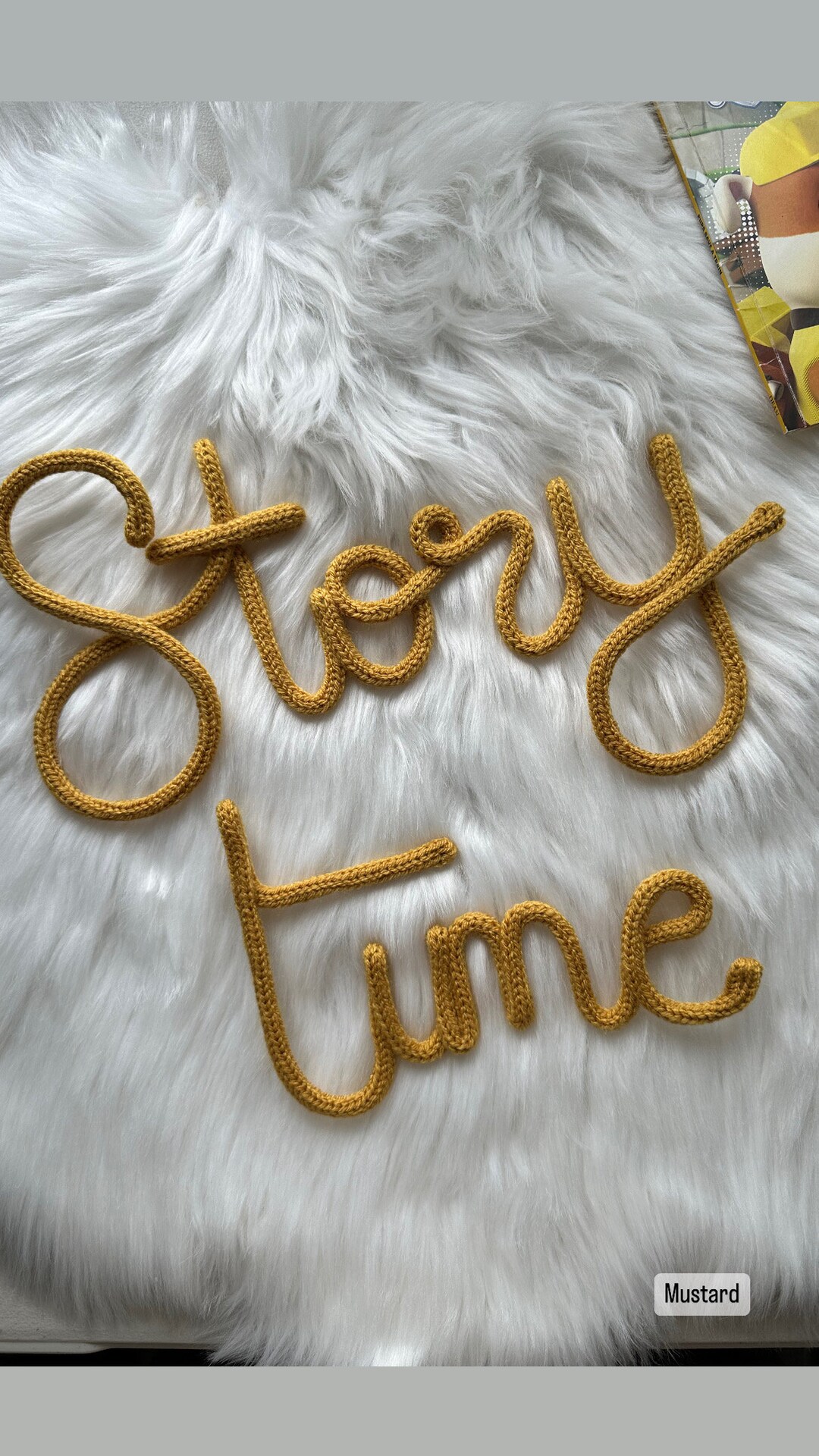Story Time / Knitted Wire Sign / Kids Room Wall Decor / Reading Corner ...