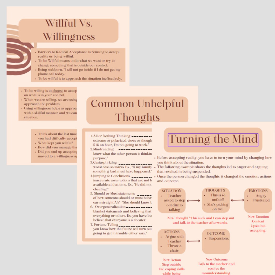 Dbt-radical Acceptance Worksheet - Etsy