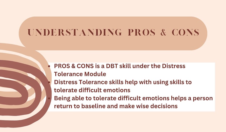 DBT PROS & CONS Worksheet - Etsy