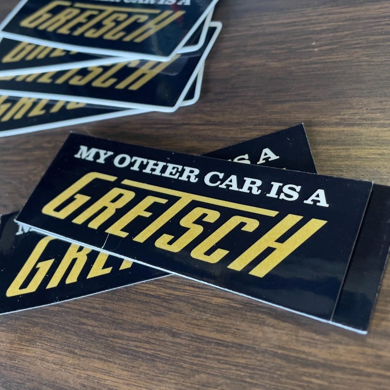 Gretsch Guitar/drums Bumper Sticker - Etsy