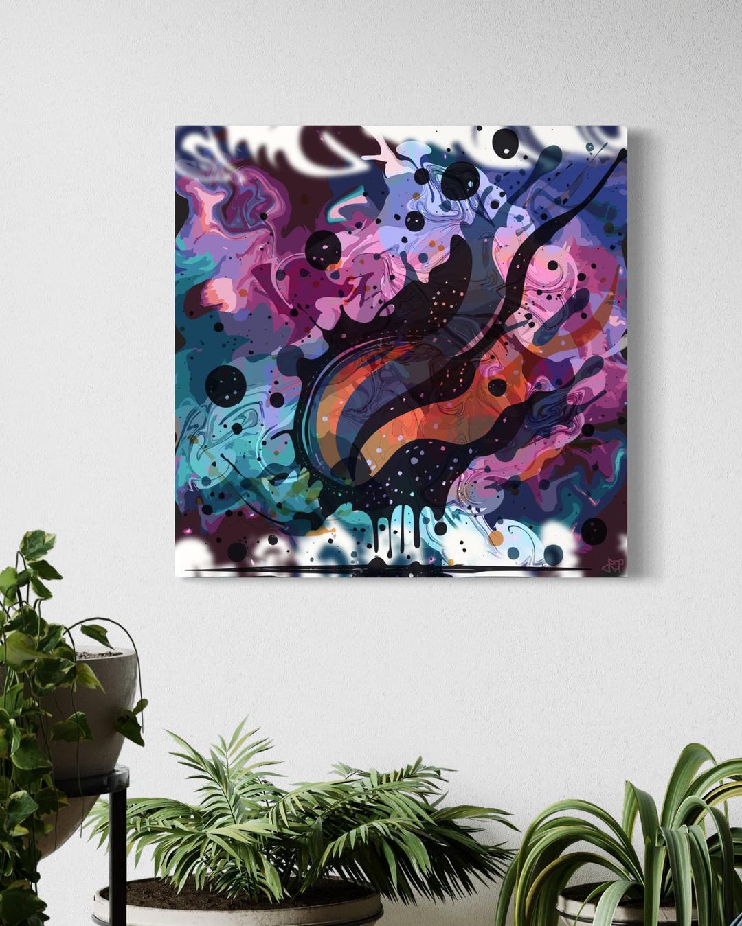 Abstract Space Entity Art: Sci-fi Cosmos Print - Etsy