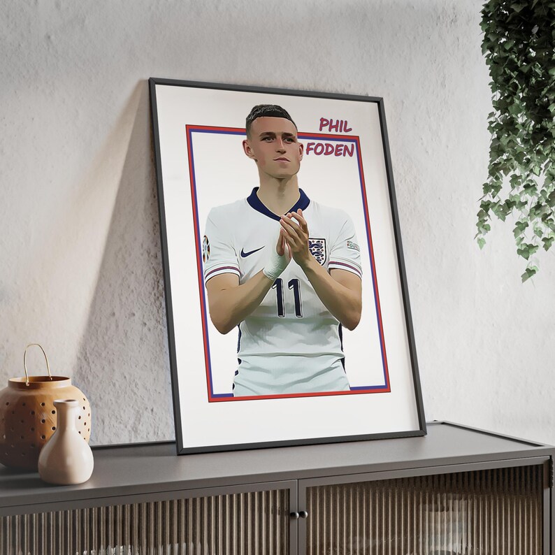 Phil Foden England Poster 2024 - Etsy