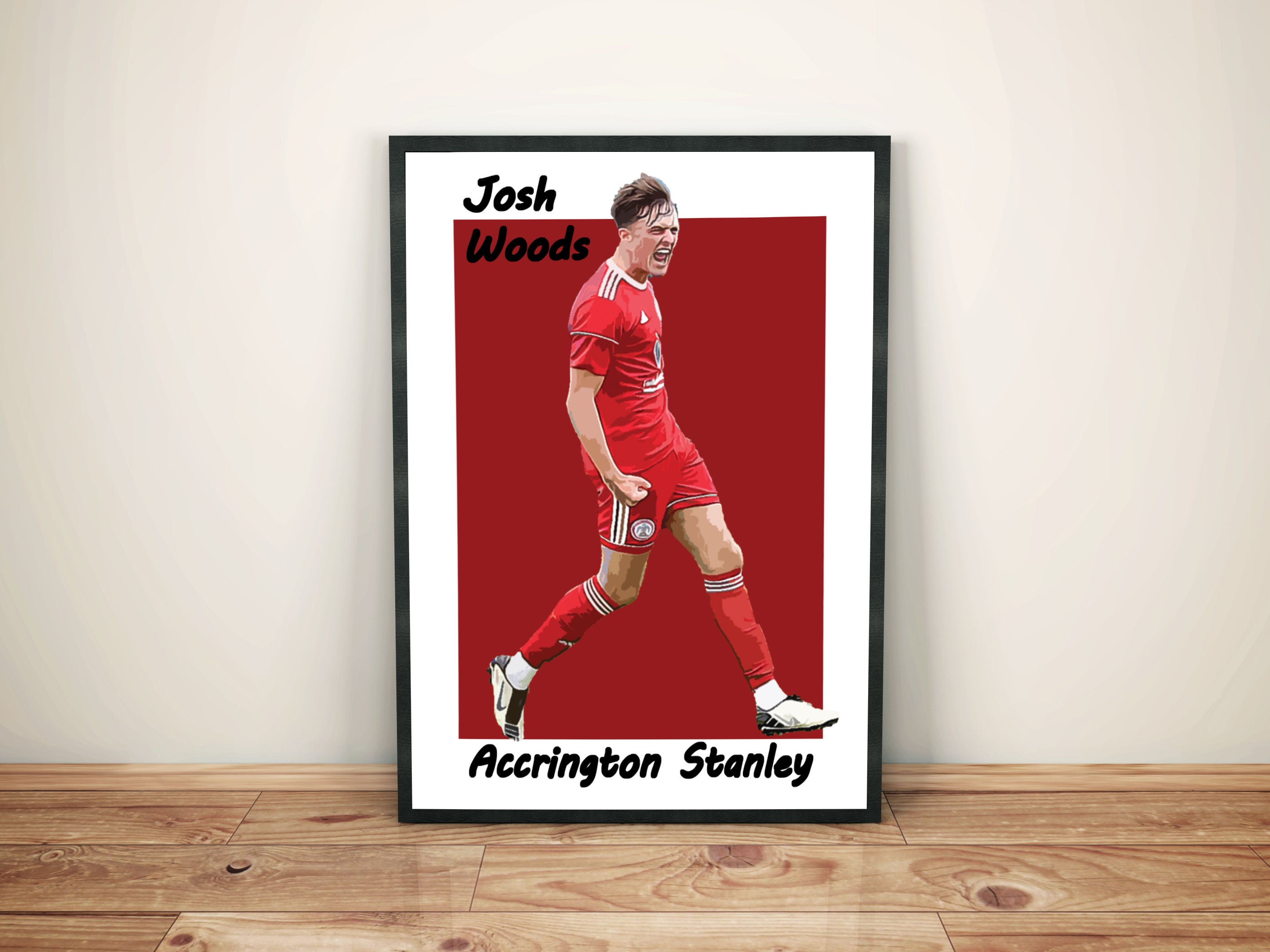 Accrington Stanley Poster Josh Woods - Etsy