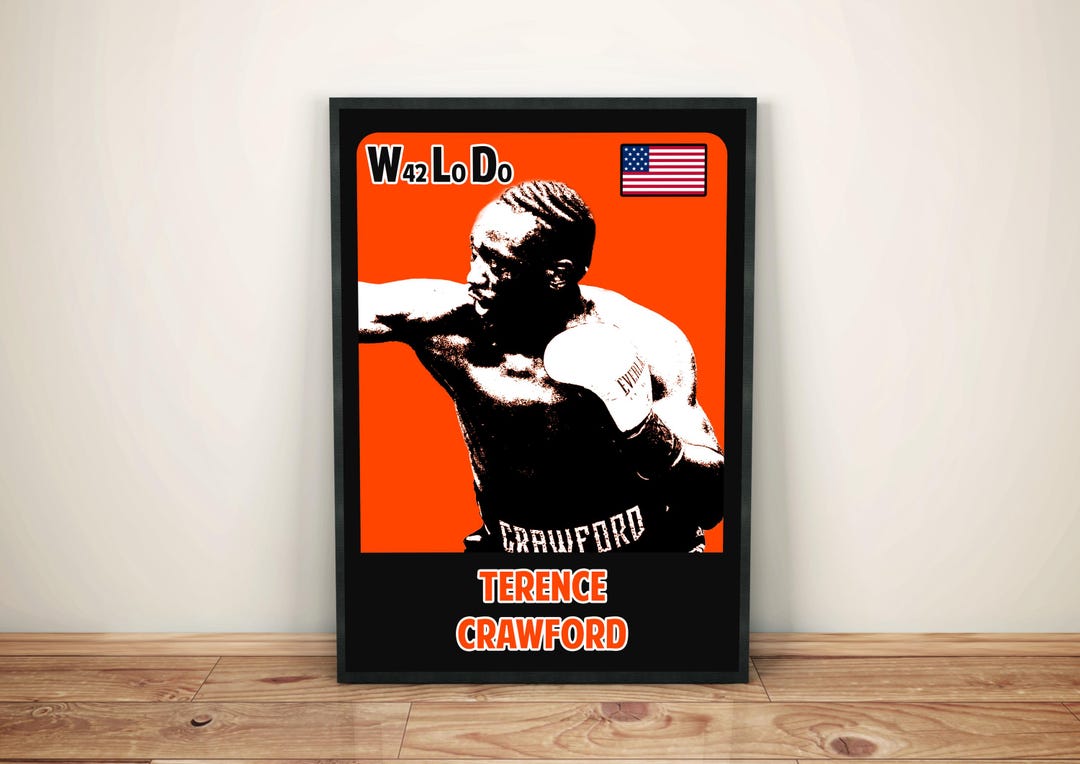 Terence Bud Crawford Boxing Poster in 5 Different Colour Variants - Etsy