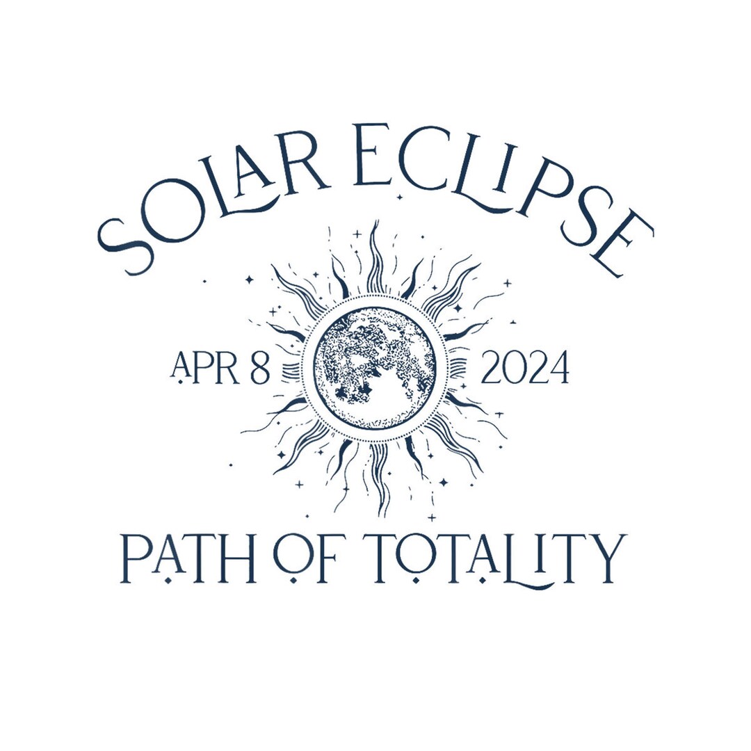 Solar Eclipse 2024 Path of Totality Total Solar Digital PNG - Etsy