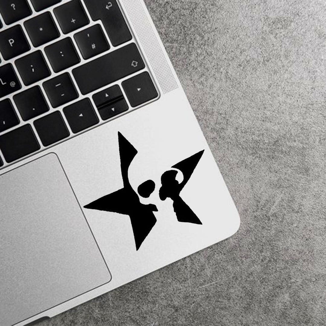 Skull Star Sticker | Star Skull Sticker | Skull Sticker | Skull Laptop ...