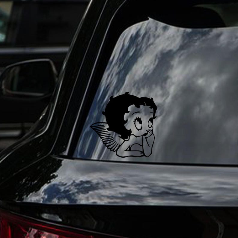 Betty Boop Car Decal Betty Boop Laptop Sticker Vintage Cartoon Sticker ...