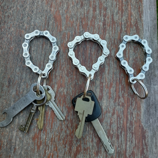 Bicycle Chain Keychain - Etsy