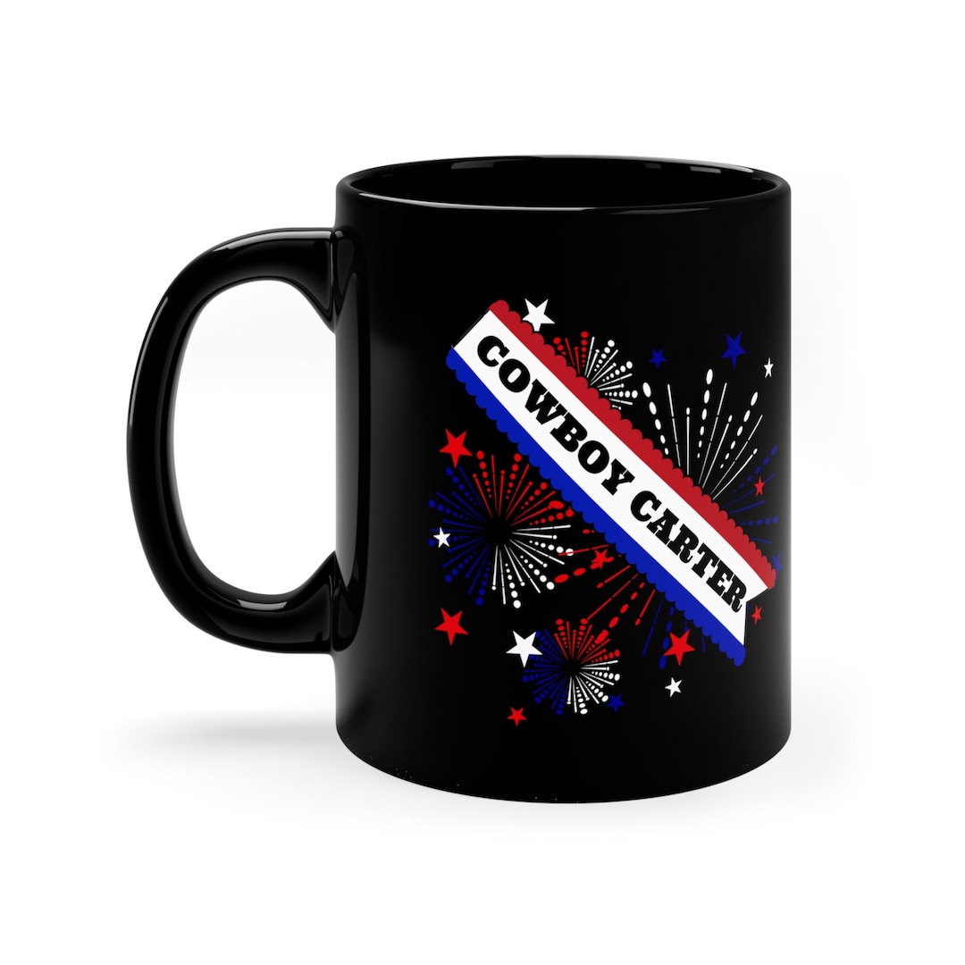 Beyonce Cowboy Carter Black Coffee Mug, 11oz, Cowboy Carter Mug ...