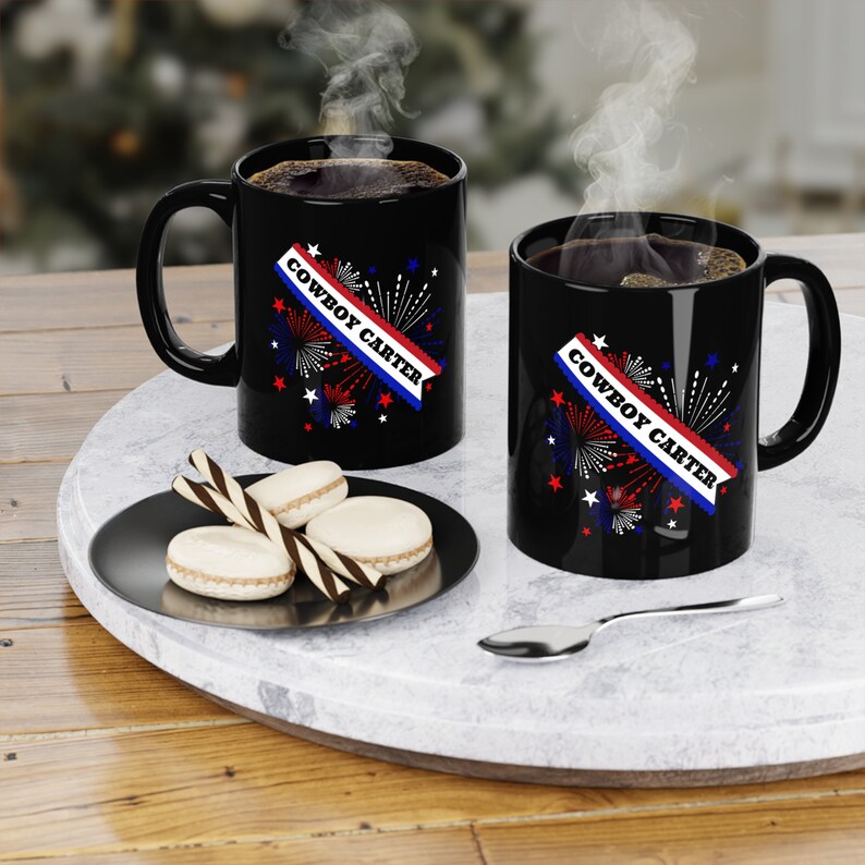 Beyonce Cowboy Carter Black Coffee Mug, 11oz, Cowboy Carter Mug ...