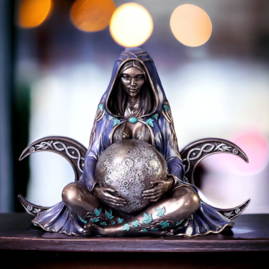 Mother Earth Art Statue Millennial Gaia Statue Figurine - Etsy