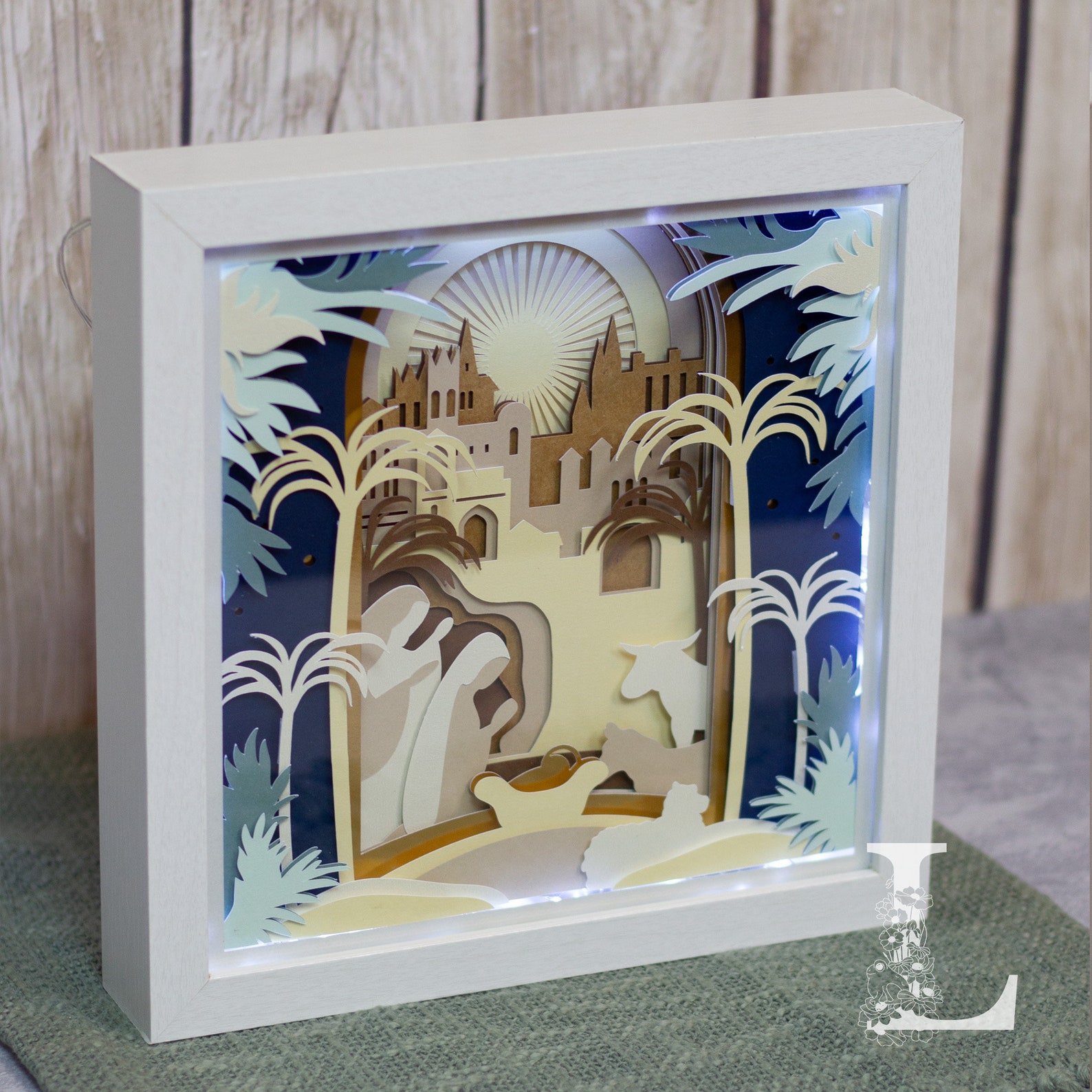 Nativity Scene Shadow Box Cut File - Christmas Lightbox Scene - Layered ...
