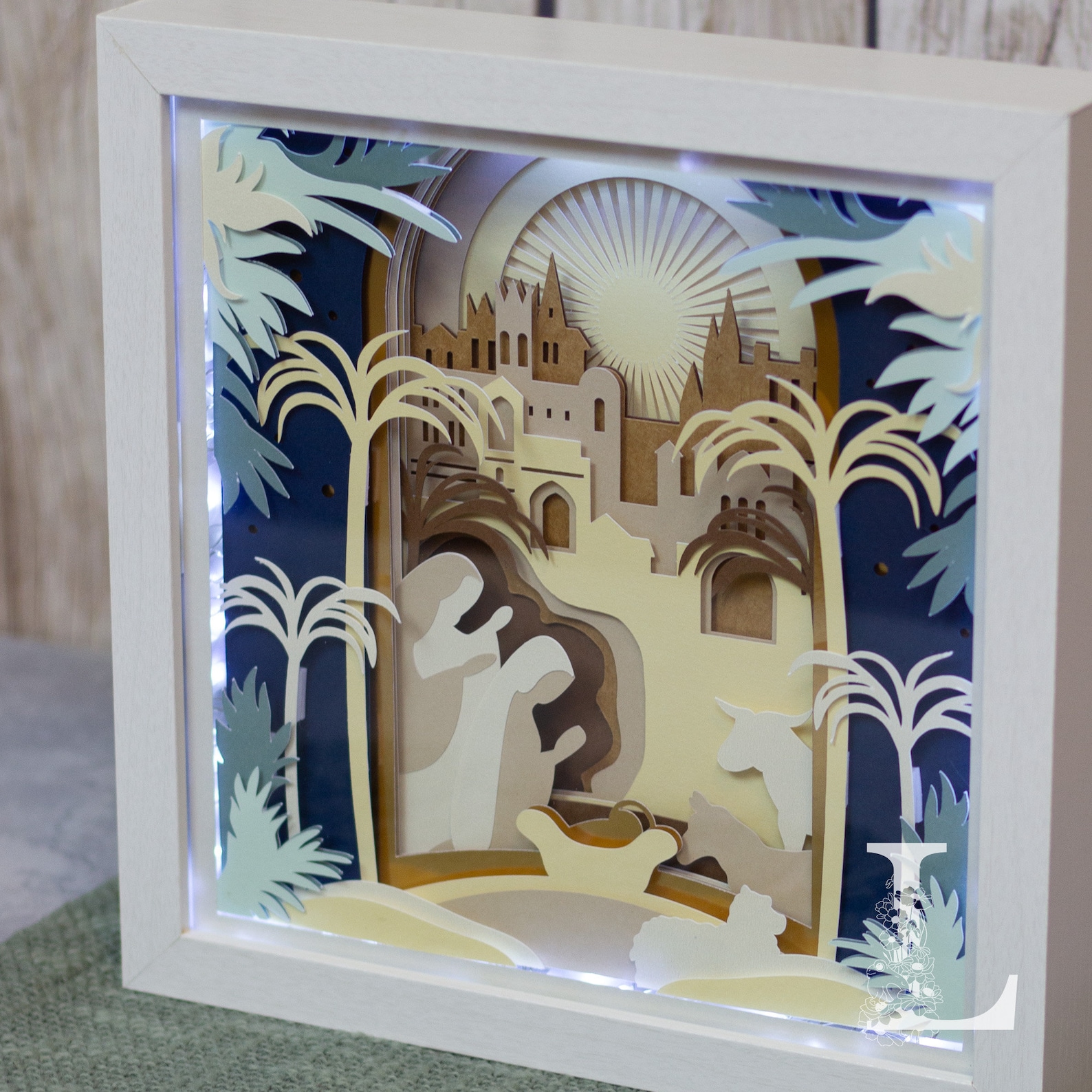 Nativity Scene Shadow Box Cut File - Christmas Lightbox Scene - Layered ...