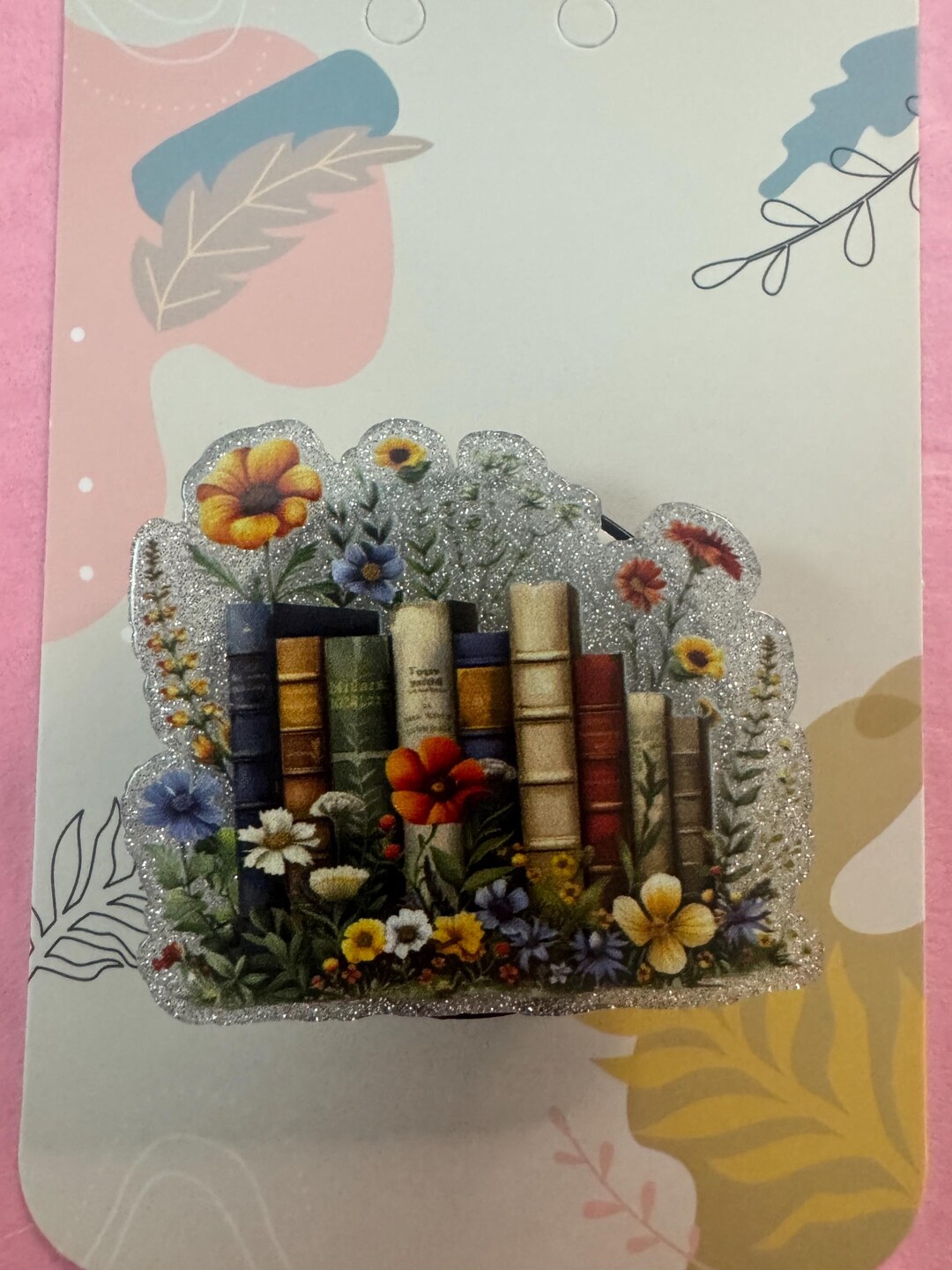 Floral Book Phone Grip | Kindle Stand | Kindle Grip| Kindle Pop Socket ...