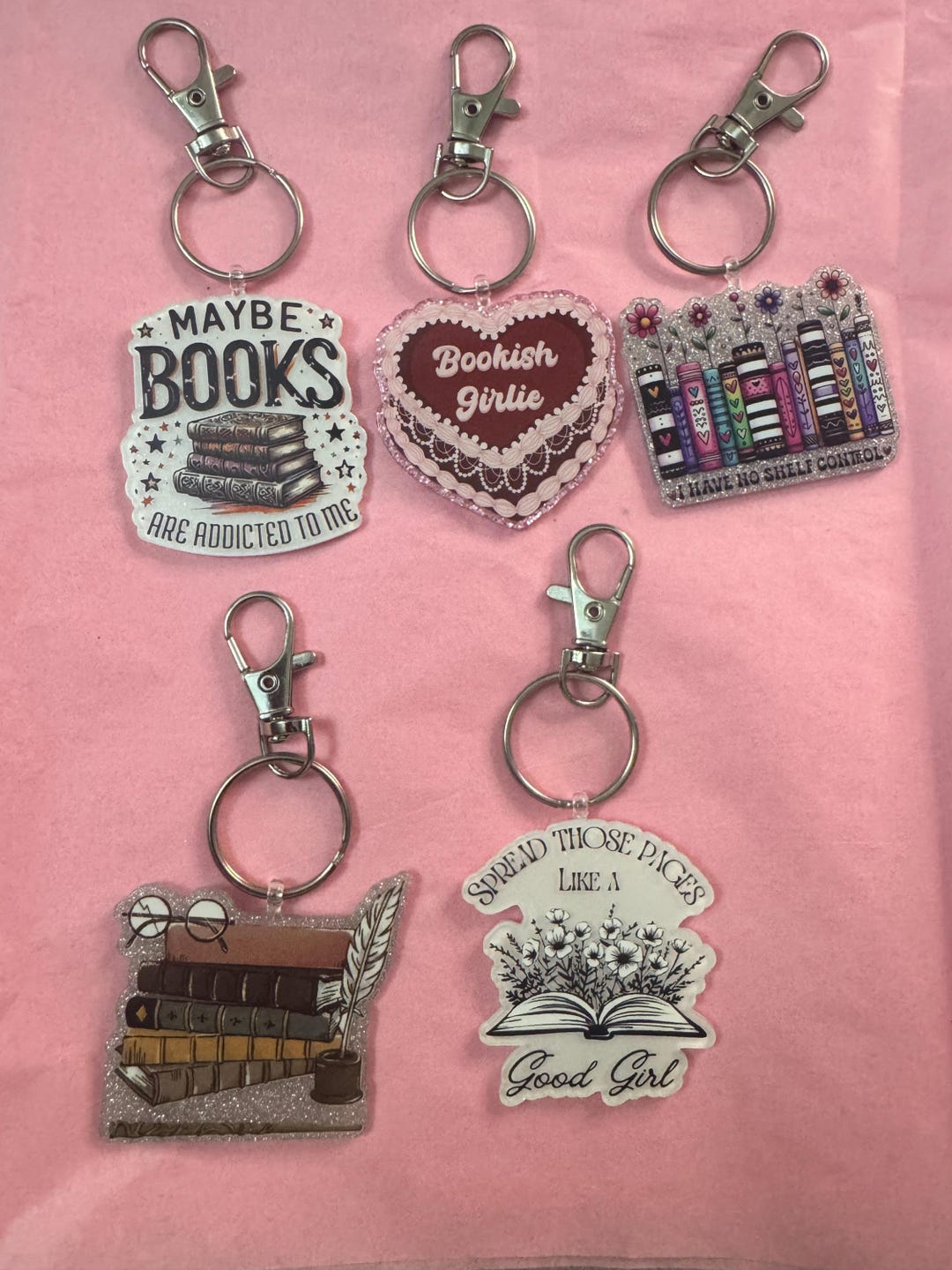 Book-related Acrylic Keychains | Bookish Keychains | Bookish Gifts ...