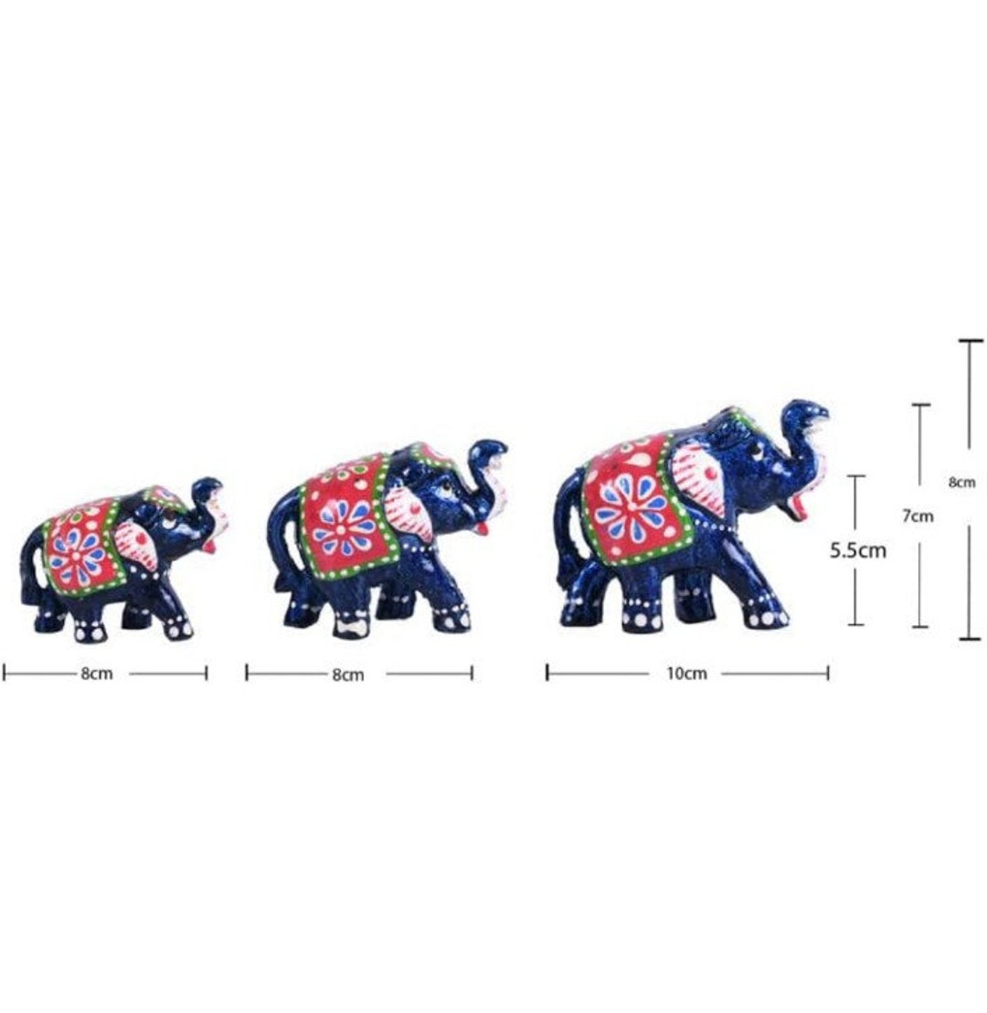 JAIPUR Paper Mache Handmade Decorative Rajasthani Design Elephant ...