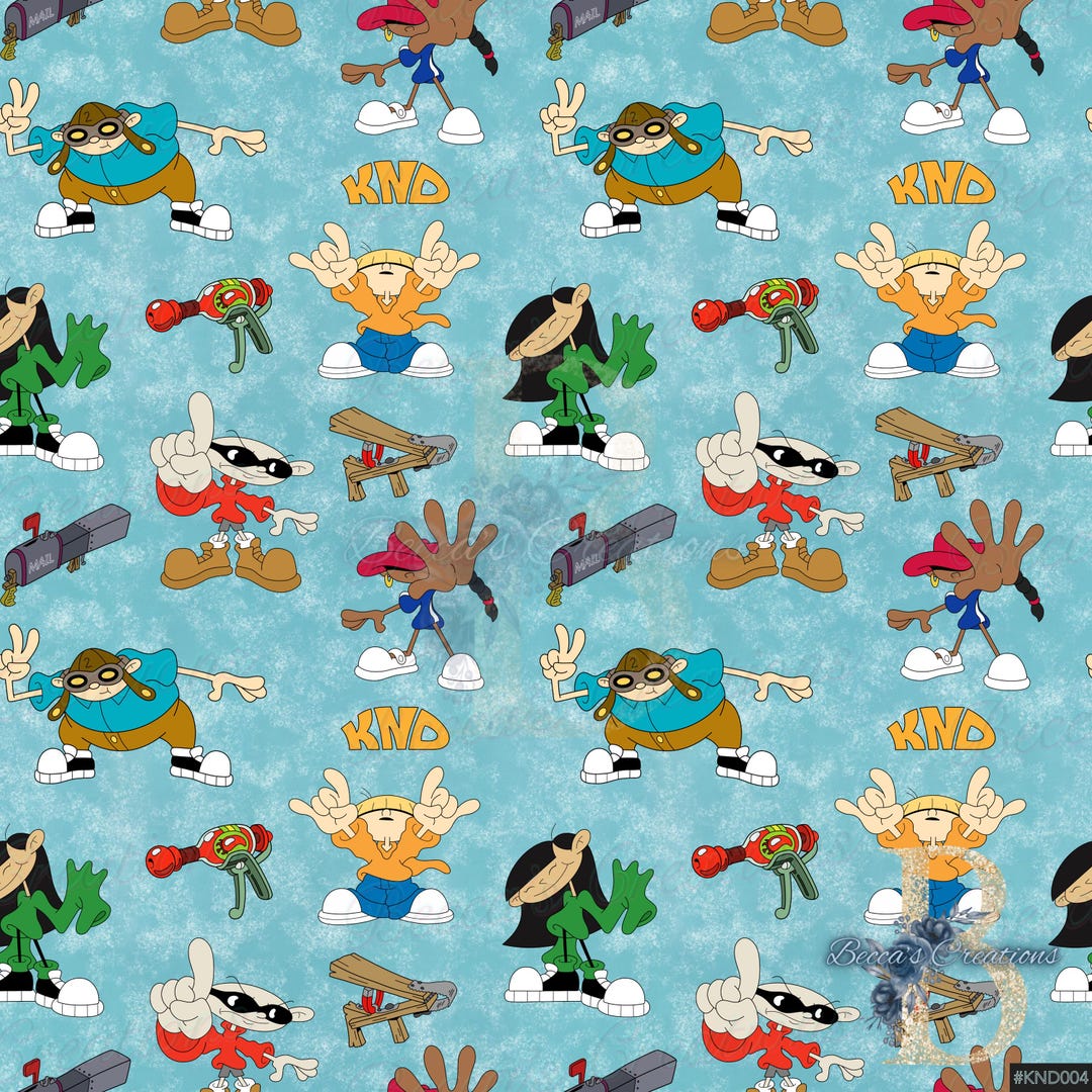 Code Name Kids Next Door Seamless Pattern - Etsy