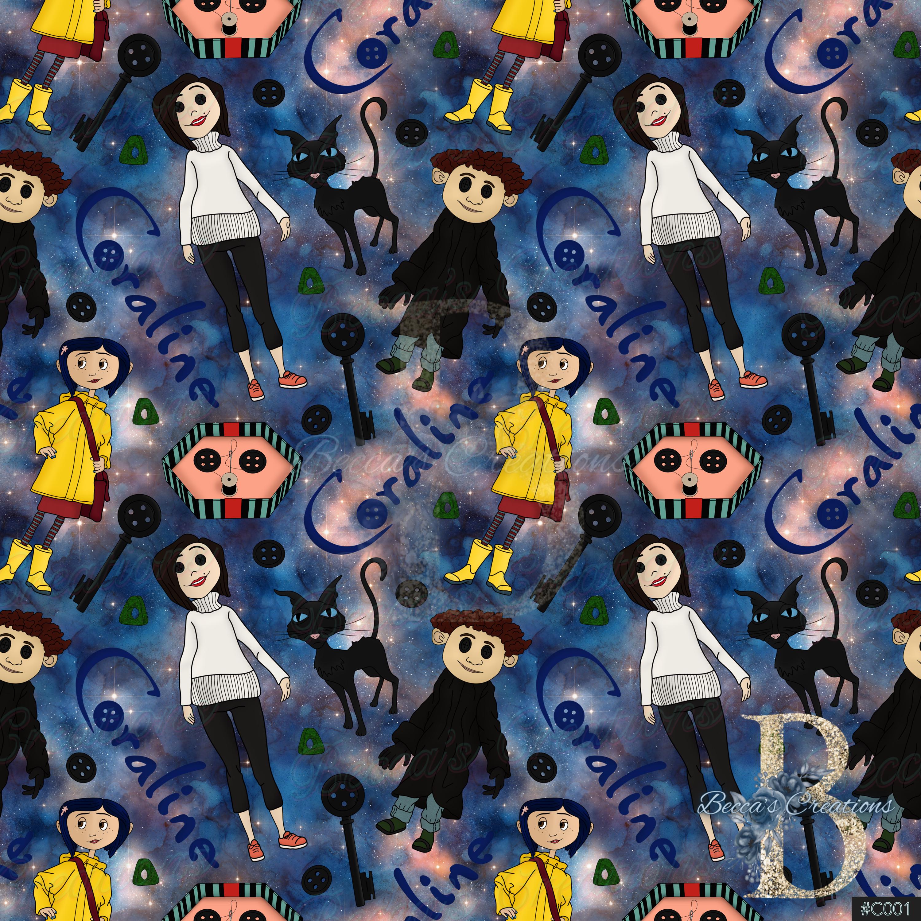 Coraline Seamless Pattern, Other Mother Seamless File - Etsy