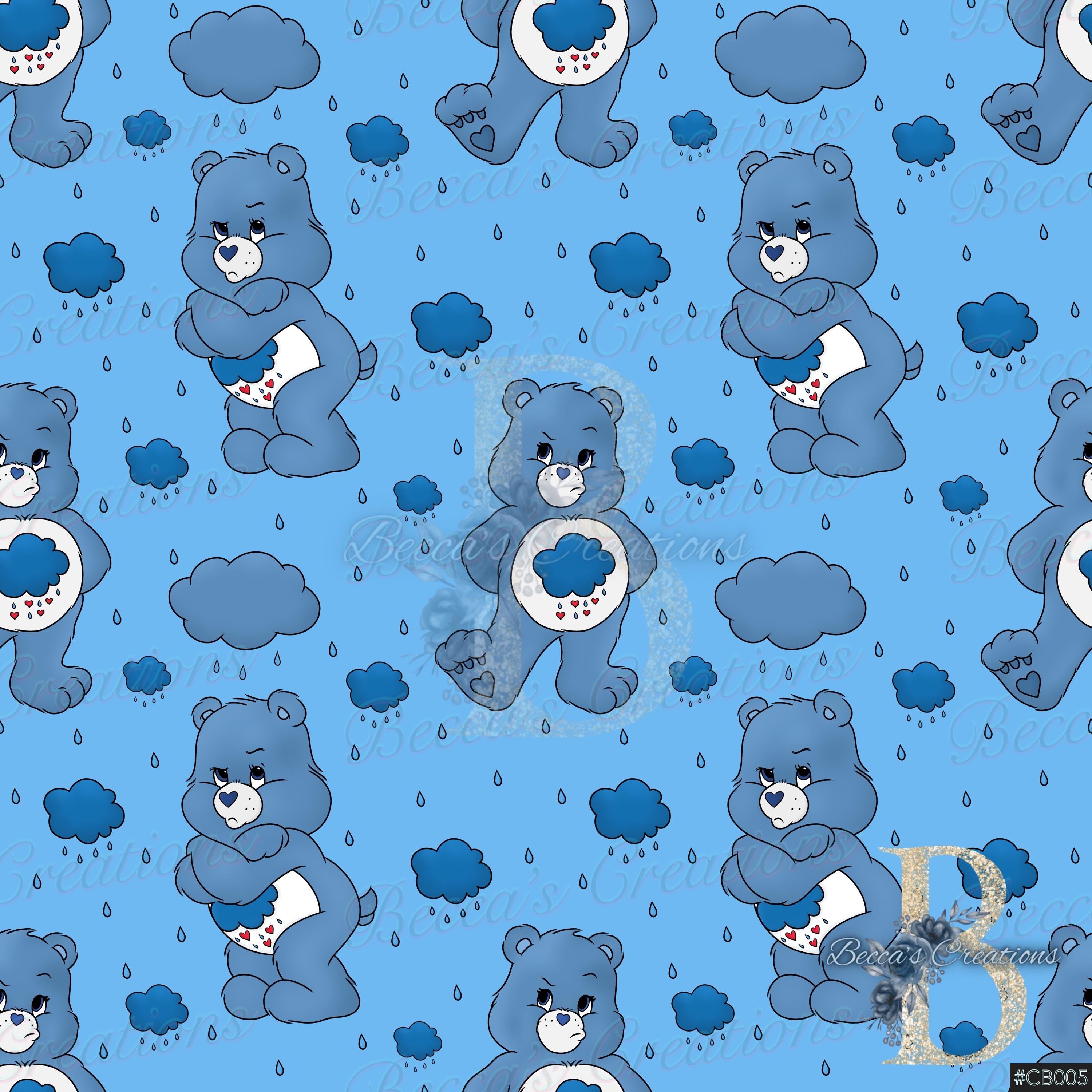 Care Bears Seamless Pattern, Grumpy Bear Seamless File - Etsy