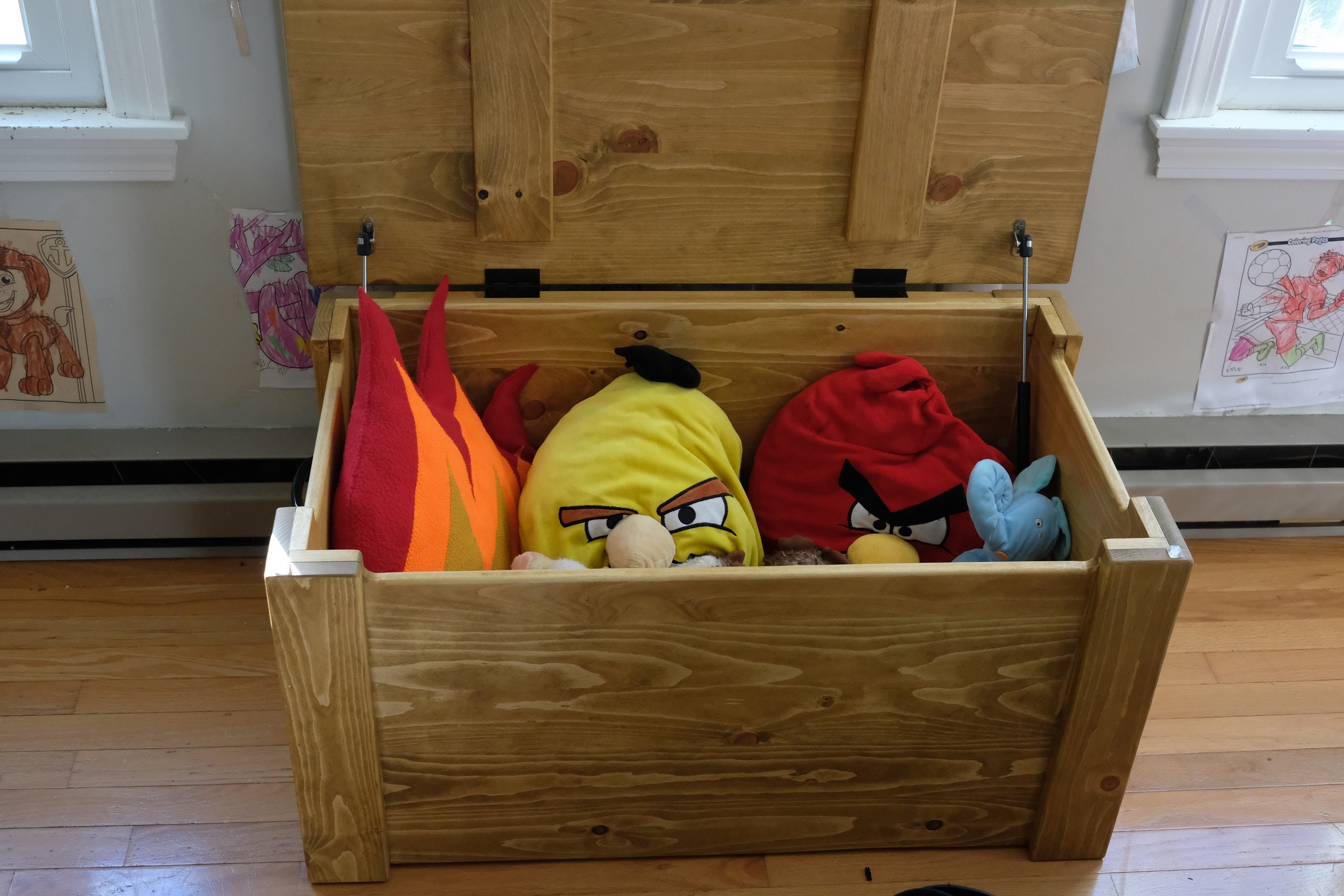 Wood Toy Box Plans | Woodworking Plans to Build This DIY Toy Box, Hope ...