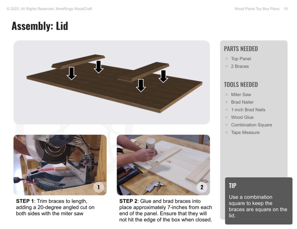Wood Toy Box Plans | Woodworking Plans to Build This DIY Toy Box, Hope ...