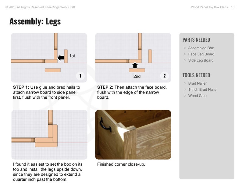 Wood Toy Box Plans | Woodworking Plans to Build This DIY Toy Box, Hope ...