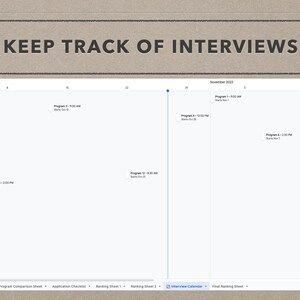 Ultimate Residency Program Ranking Spreadsheet - Etsy