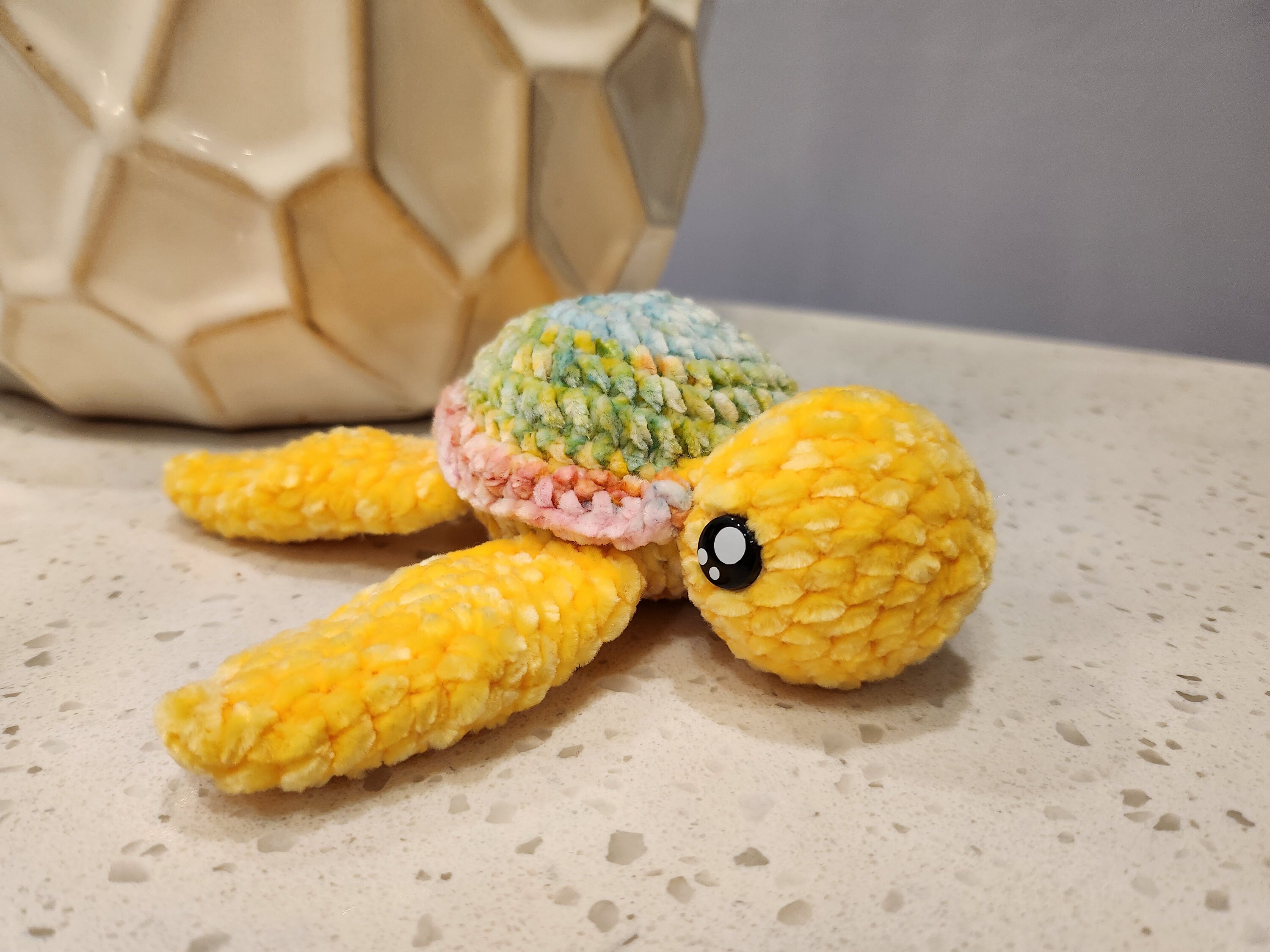 Mini Cute Rainbow Turtle Tortoise Plushie Plush Toy Crochet Kawaii - Etsy