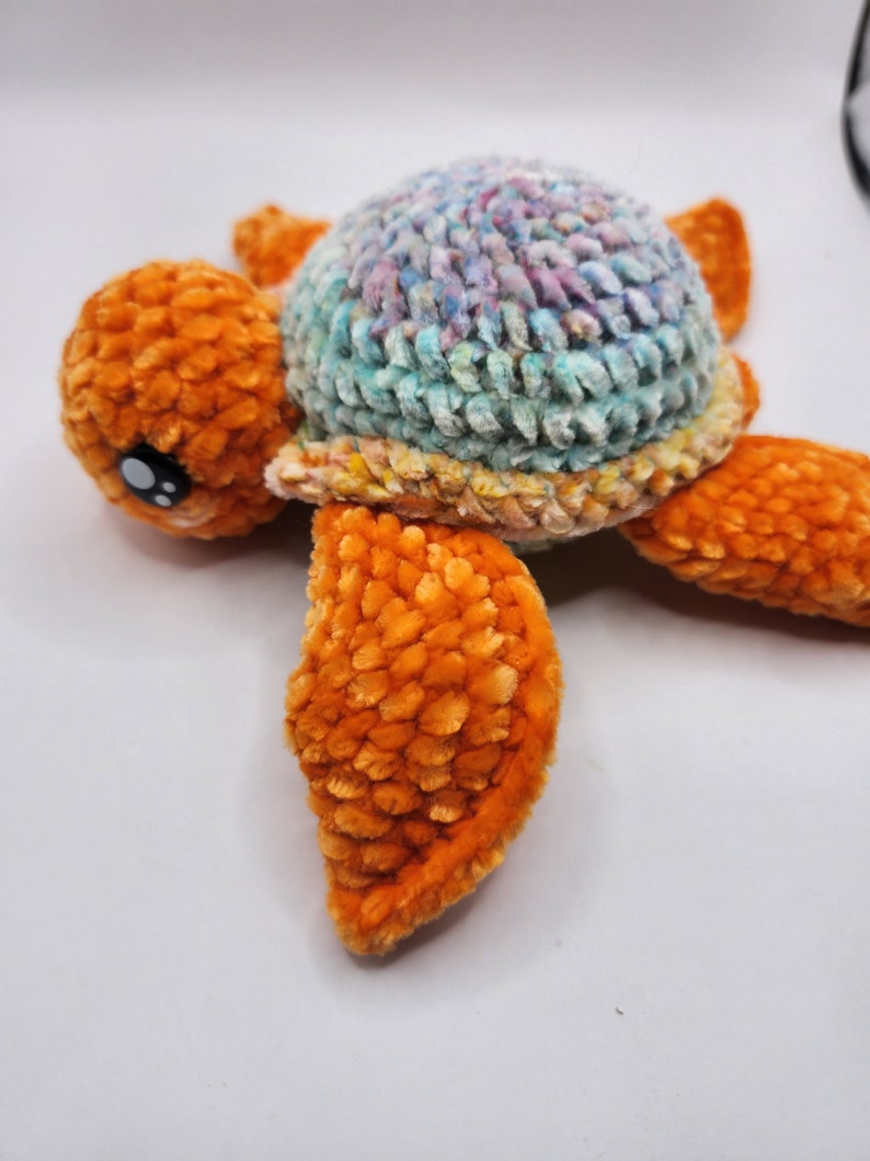 Mini Cute Rainbow Turtle Tortoise Plushie Plush Toy Crochet Kawaii - Etsy