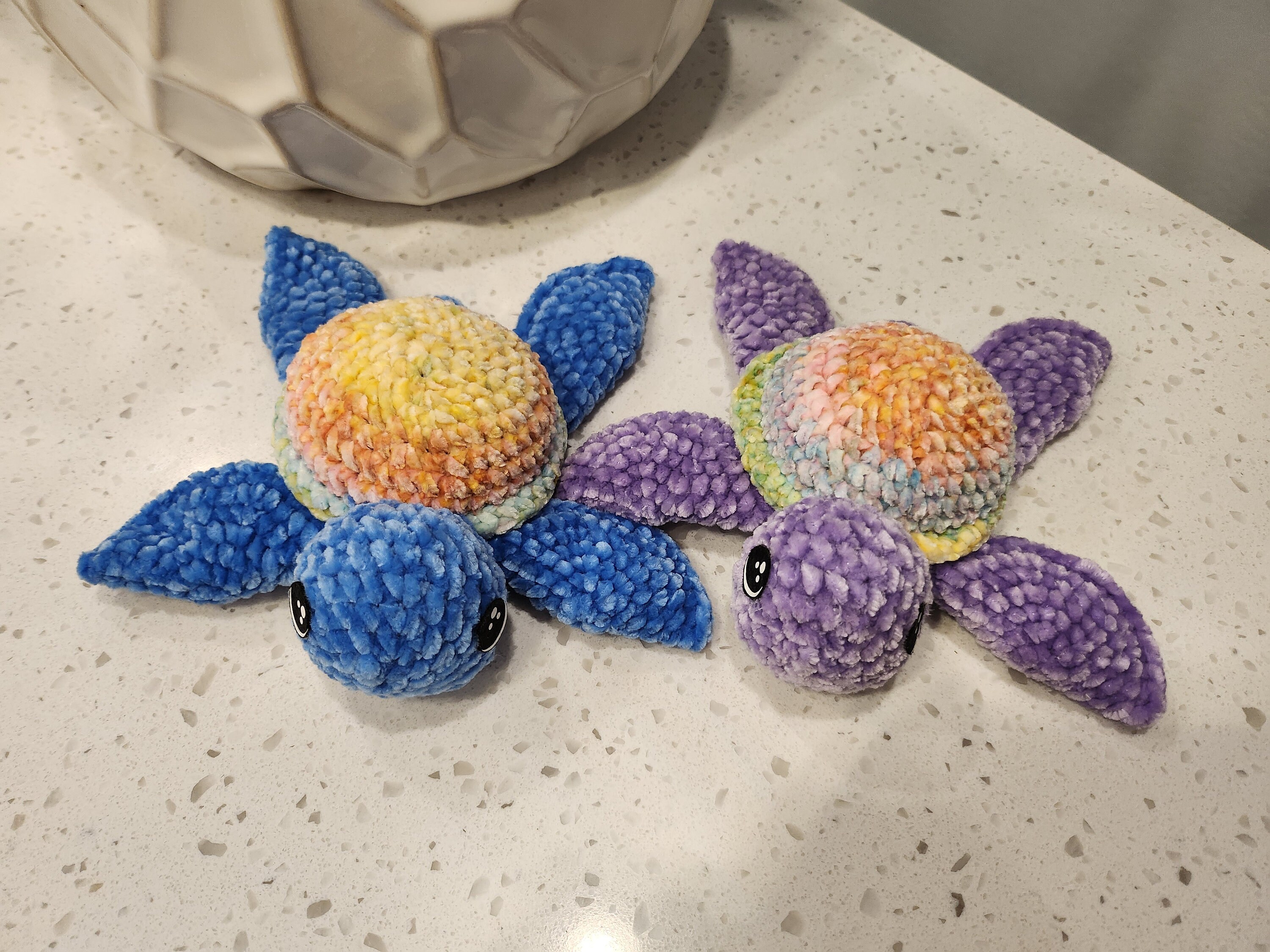 Mini Cute Rainbow Turtle Tortoise Plushie Plush Toy Crochet Kawaii - Etsy