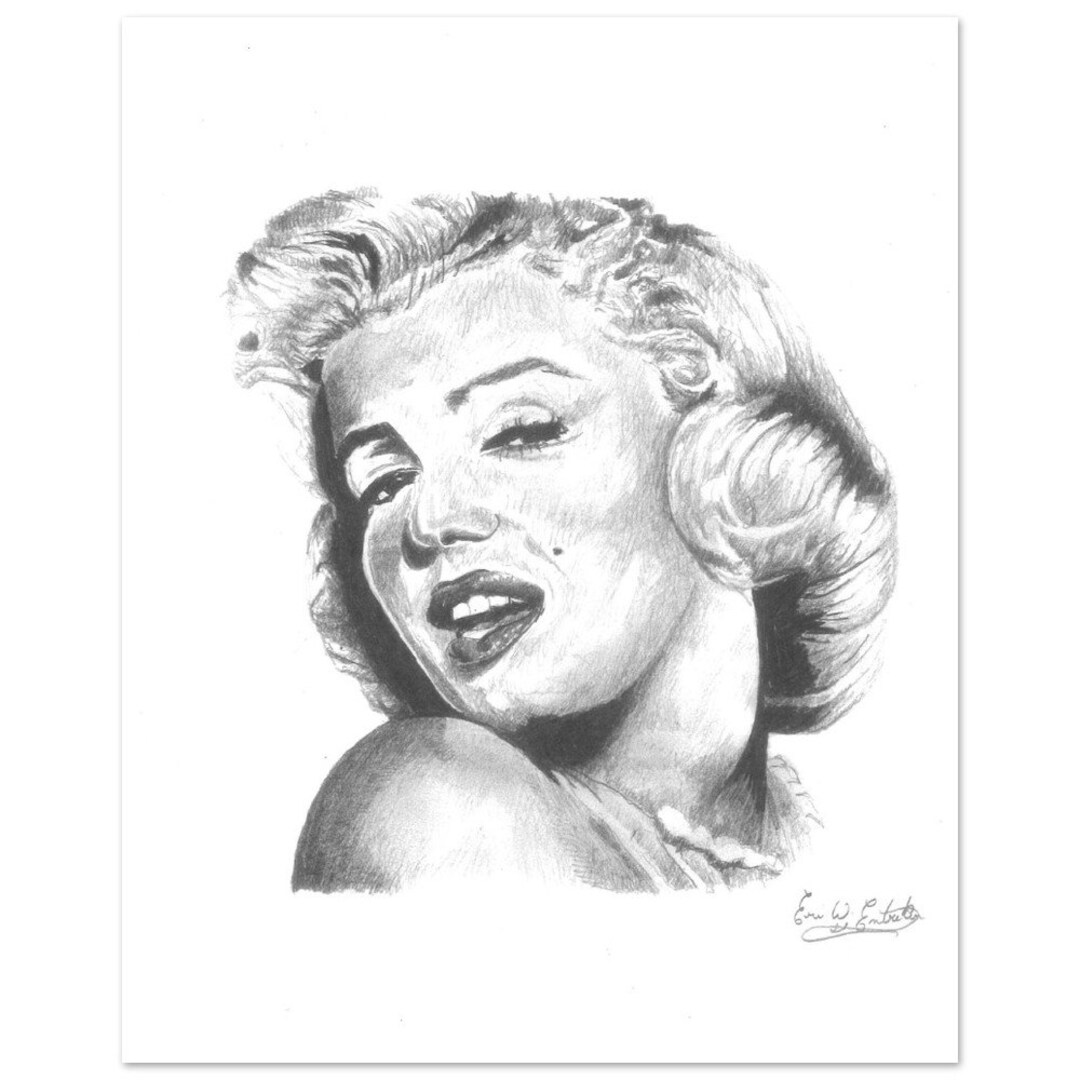 Marilyn Monroe | Classic Movies | Classic Celebrity | Art | Hand Drawn ...