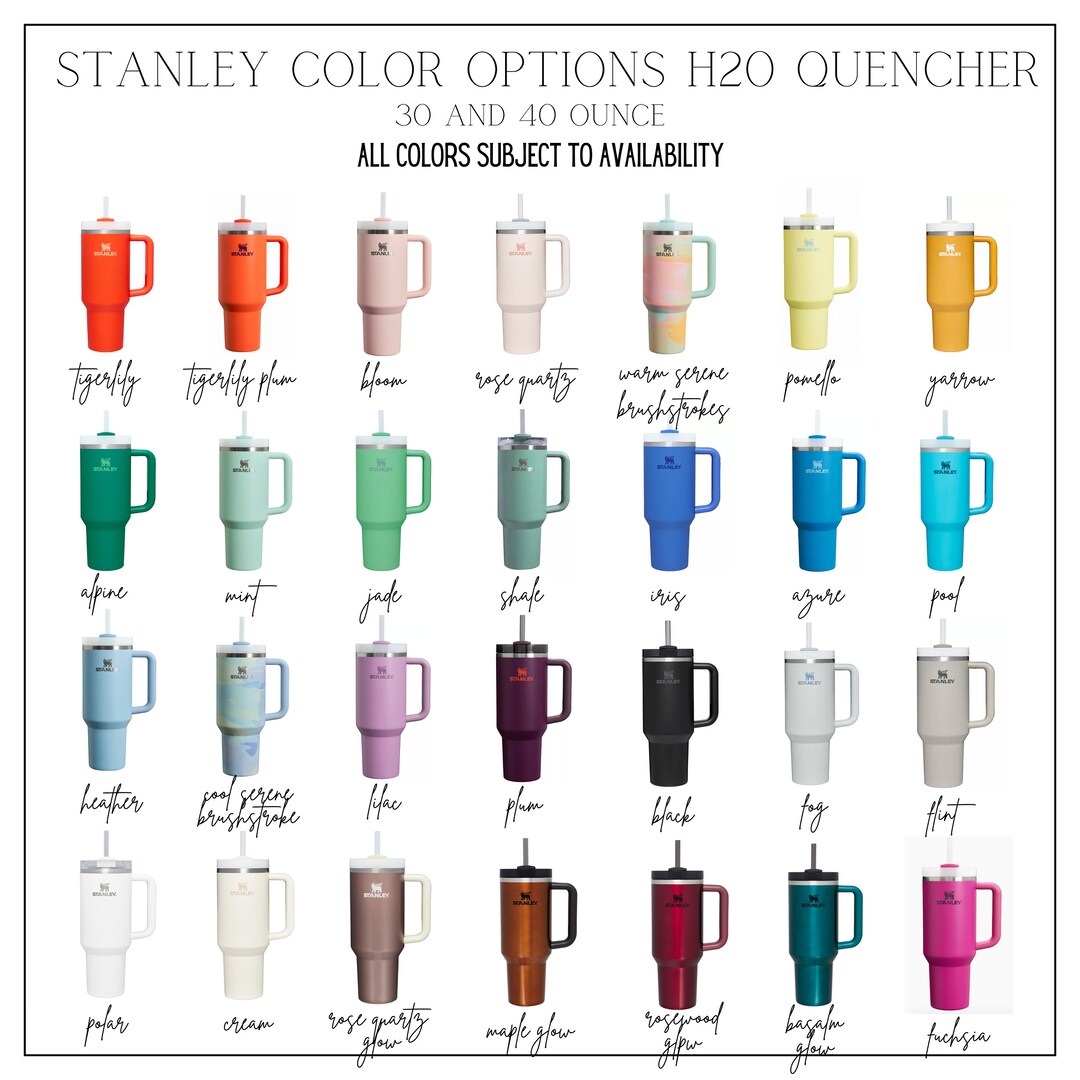 STANLEY TUMBLER Custom Engraved Personalized 40 Oz & 30oz Quencher - Etsy