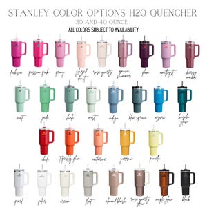 STANLEY TUMBLER Custom Engraved Personalized 40 Oz & 30 Oz Quencher ...