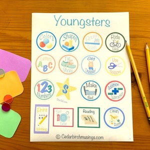 Homeschool Life Skill and Merit Digital Sticker Printable. Early ...
