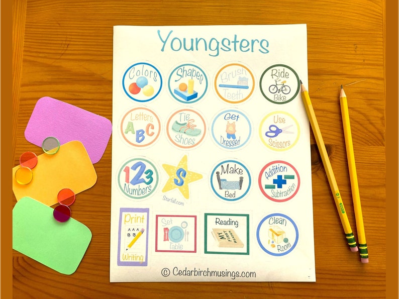 Homeschool Life Skill and Merit Digital Sticker Printable. Early ...