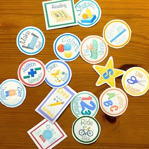 Homeschool Life Skill and Merit Digital Sticker Printable. Early ...