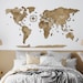 Educational 3D Birch Wood World Map Puzzle - Colorful, Interactive ...