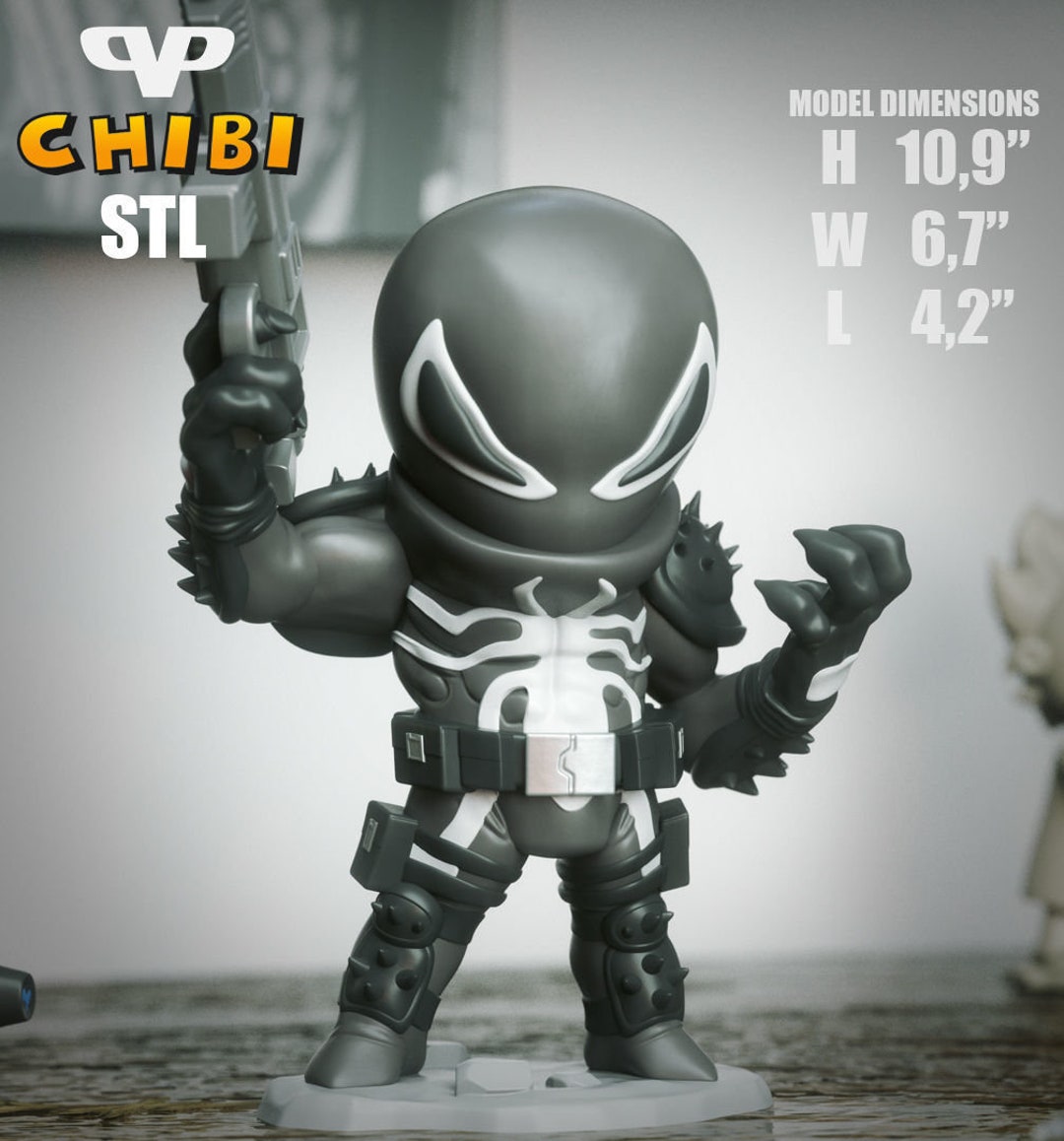 Chibi Agent Venom Model Kit - Full Resin Figure - Etsy