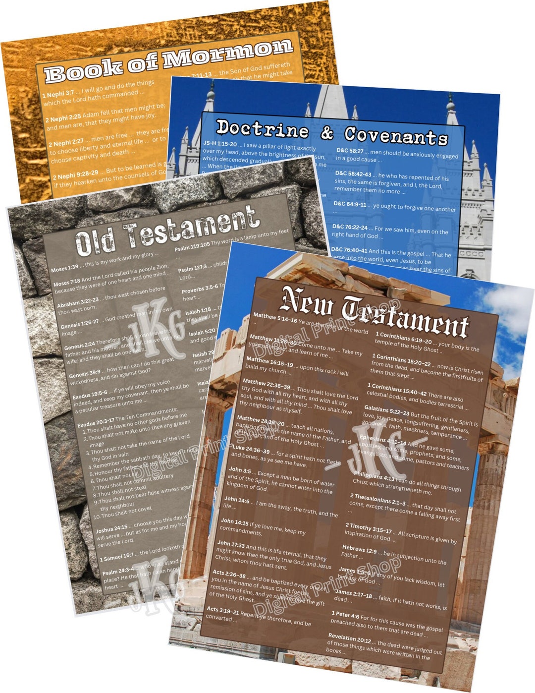 Scripture Mastery Posters - Etsy