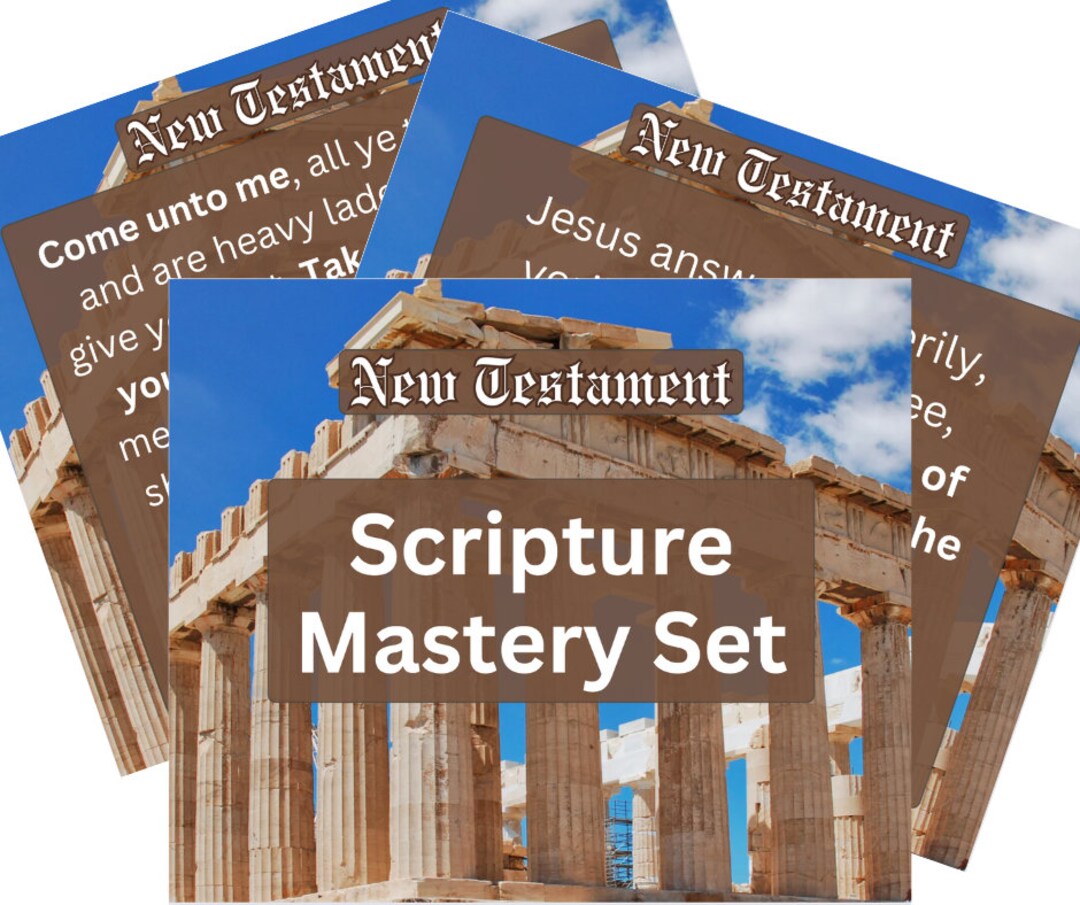 New Testament Scripture Mastery Set - Etsy