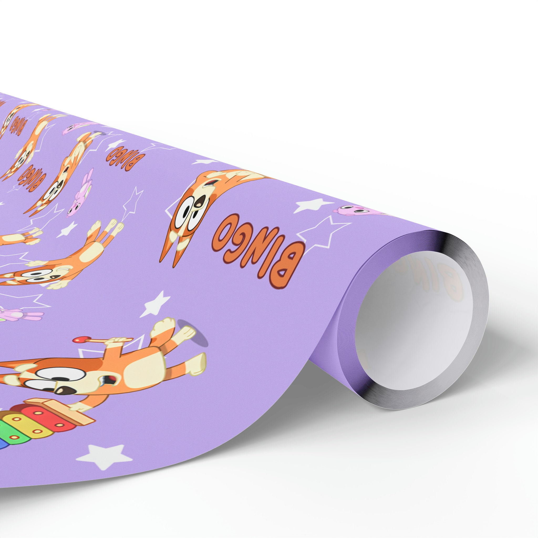 Custom Bluey Gift Wrap for Kids Bluey Birthday Gift Wrapping Paper ...