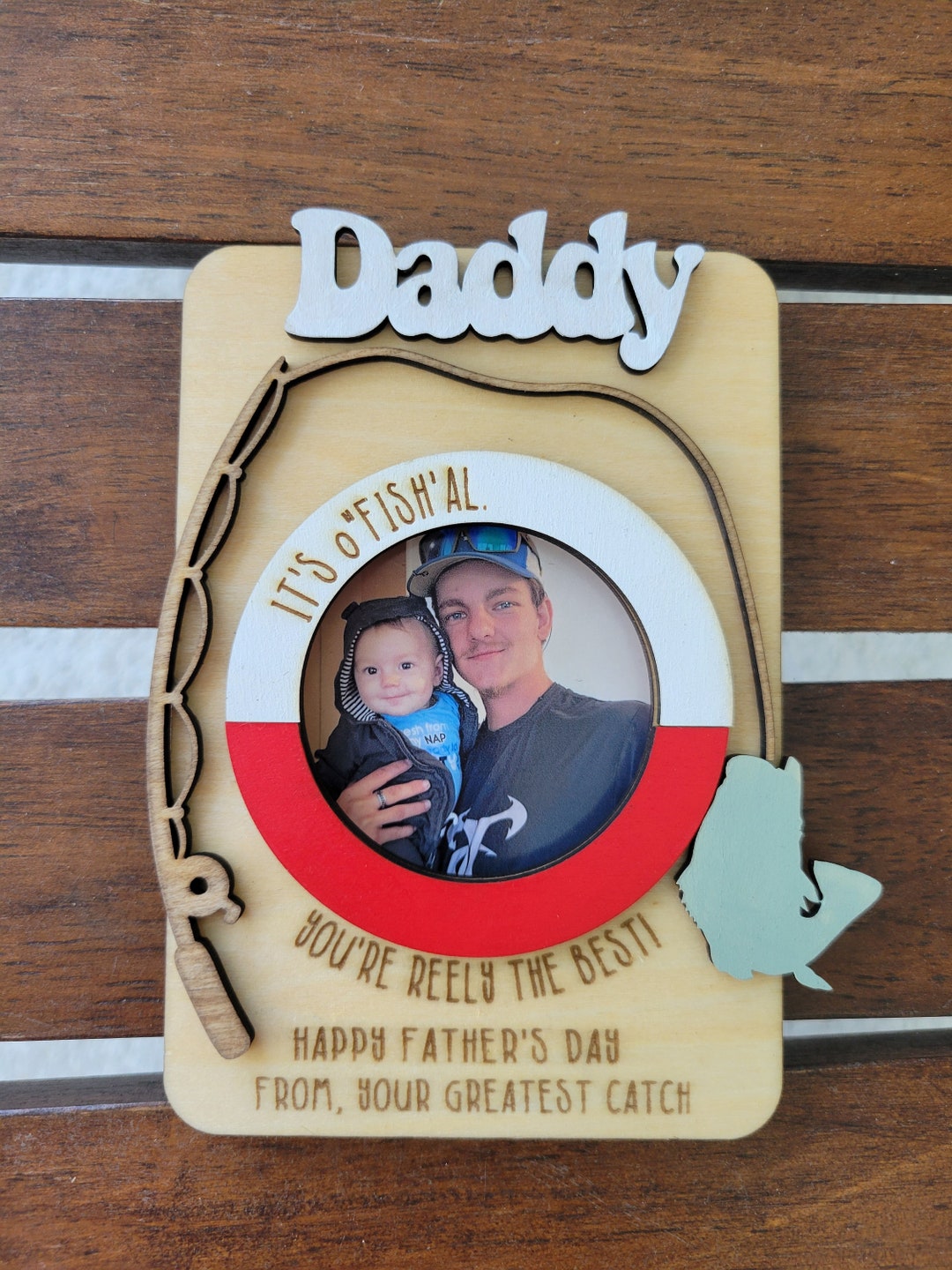 Father's Day Visor Clip, Father's Day Magnet, Father's Day Gift, Custom ...