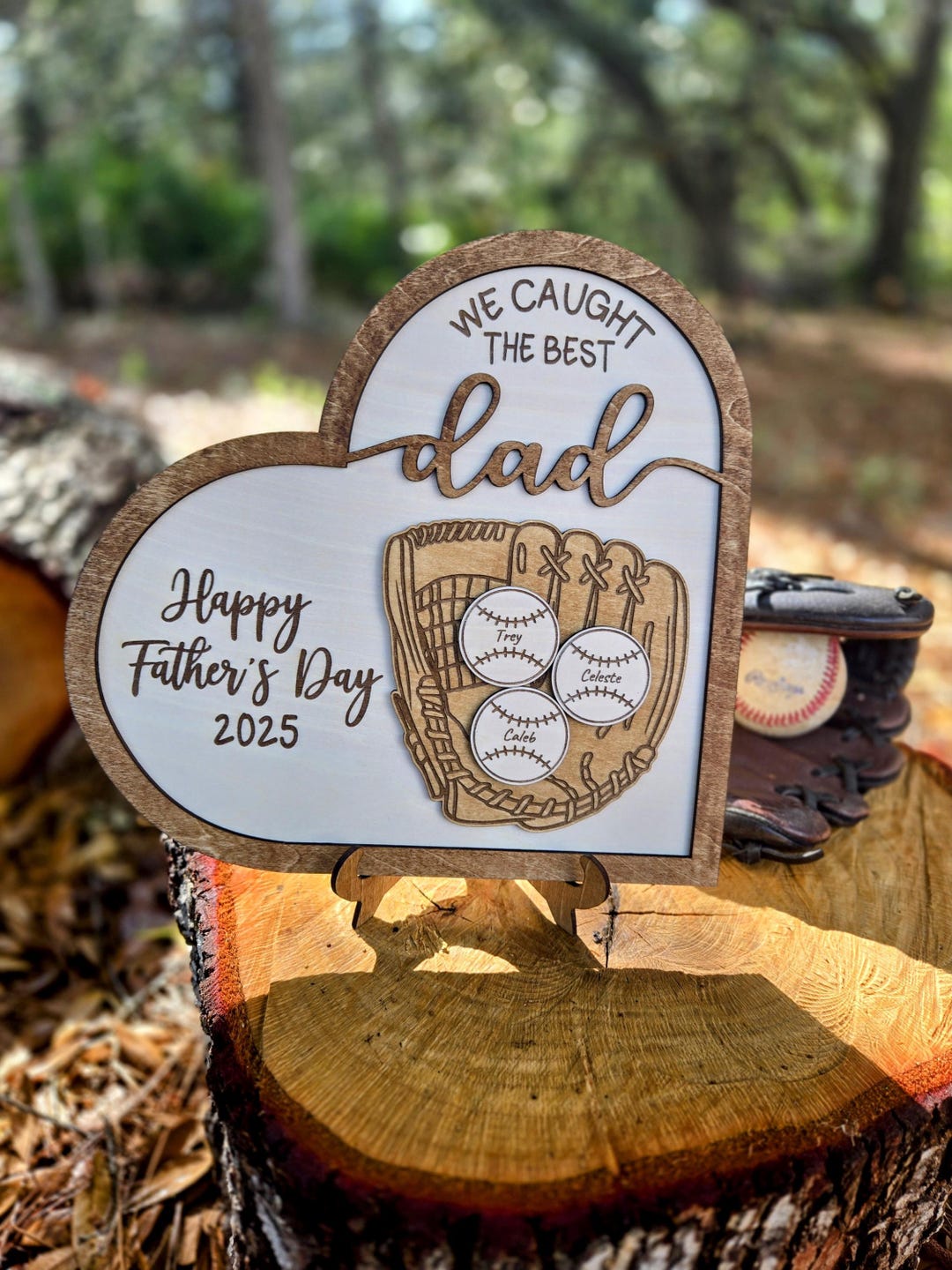 Personalized Father's Day Sign, Dad Great Catch Sign, Father's Day ...