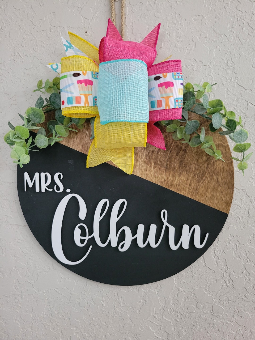 Teacher Door Sign, Teacher Name, Classroom Sign, Welcome to Our ...