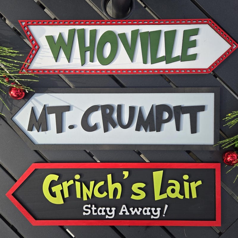 Grinch Signs - Etsy