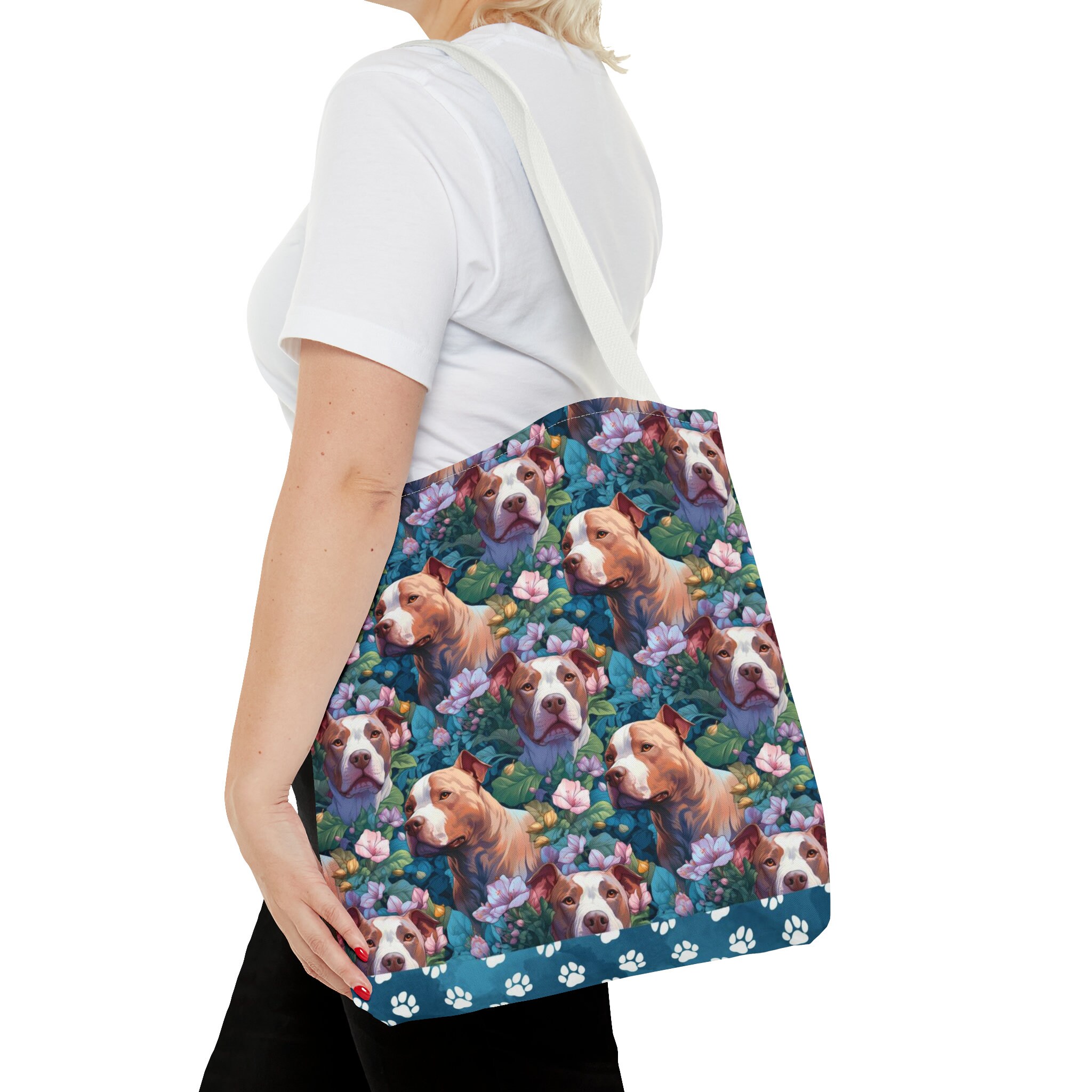 Pitbull Mama Tote Bag, Pittie Mom, Rescue Mama, Gift for Pitbull Mom ...