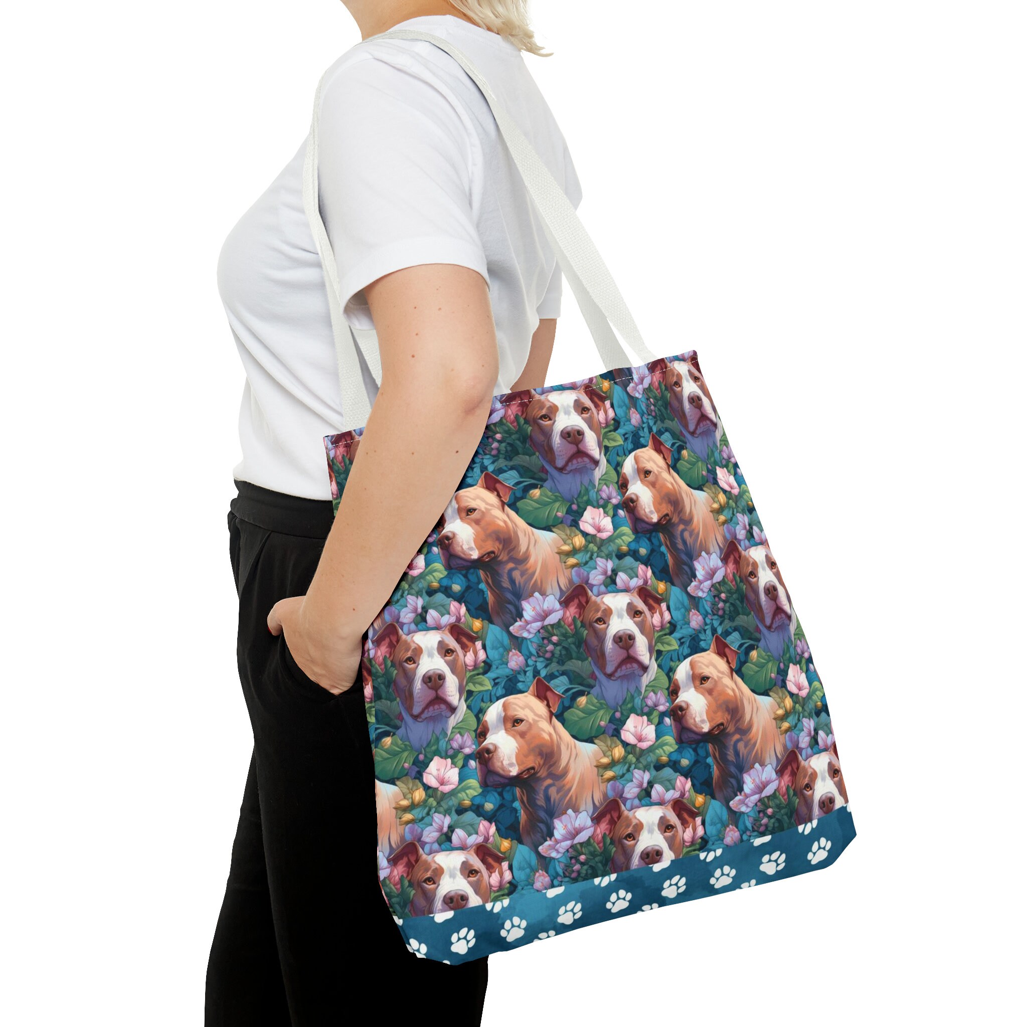 Pitbull Mama Tote Bag, Pittie Mom, Rescue Mama, Gift for Pitbull Mom ...